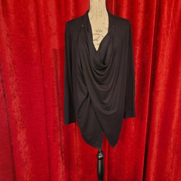 Jessica Simpson | Tops | 34 Jessica Simpson Nursing Black Draped Blouse ...